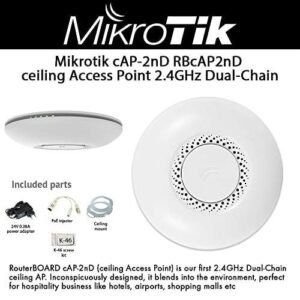 MikroTik RouterBOARD cAP 2n 2.4GHz Ceiling Access Point - Treline Digital